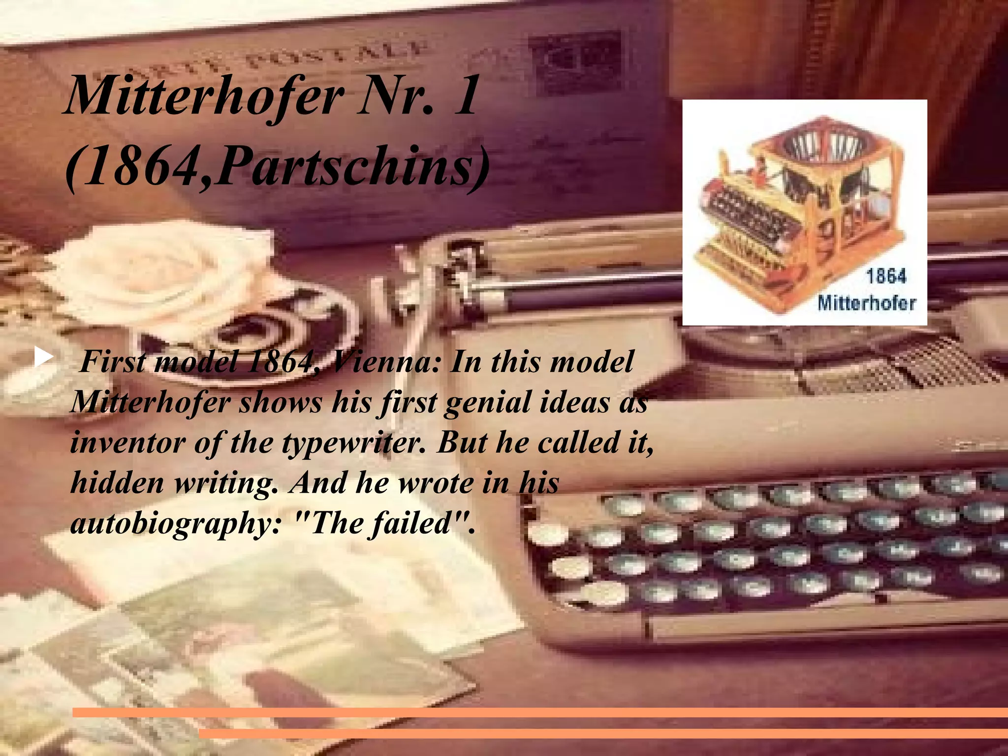 Typewriter manual and electronic. | PPT