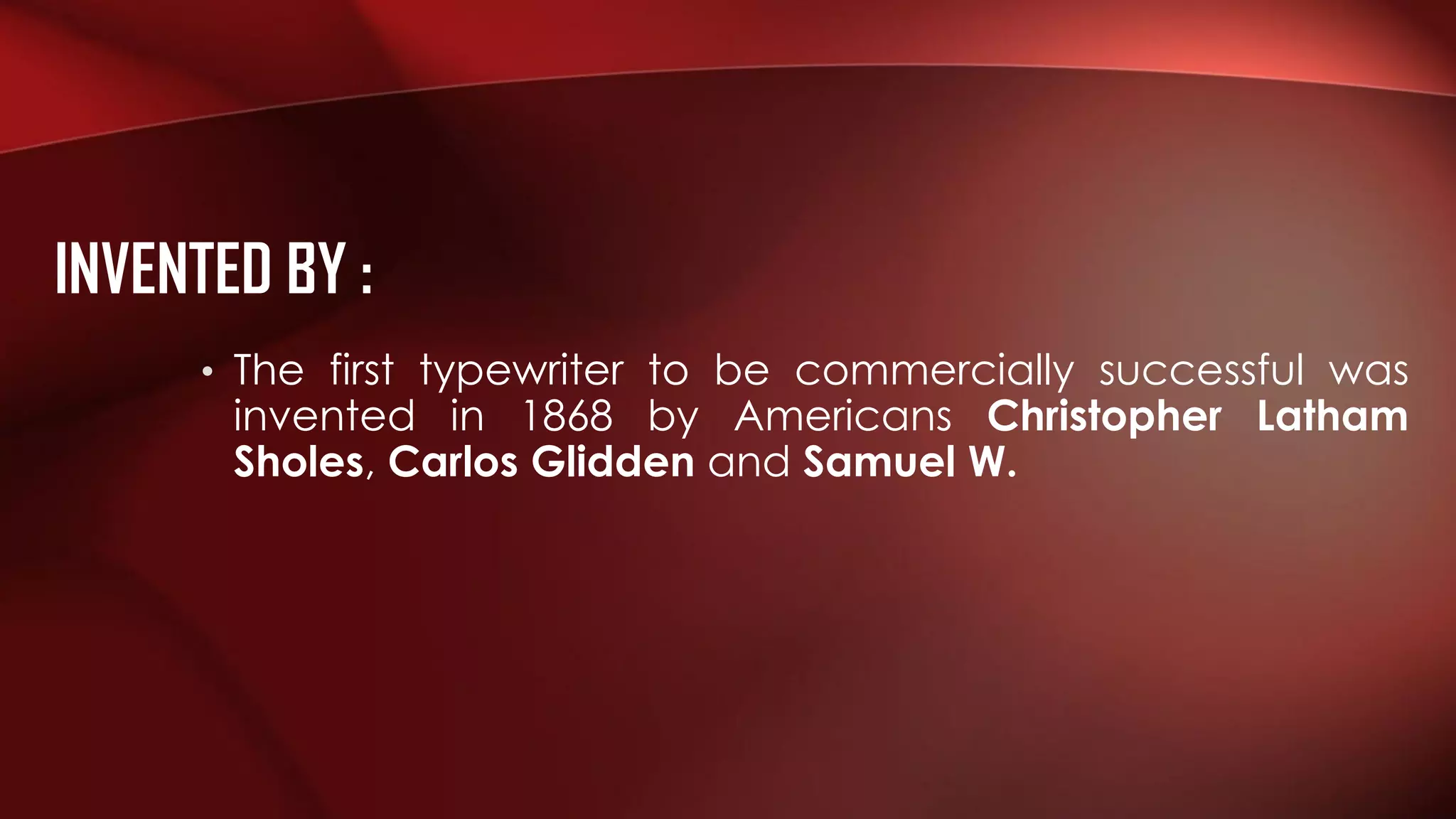 Presentation Typewriter | PDF