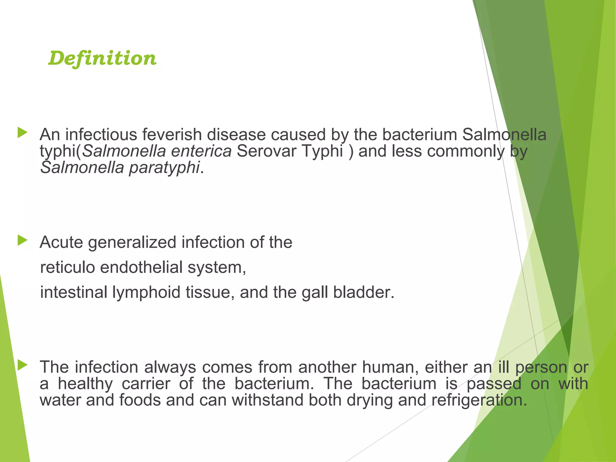 Typhoid and paratyphoid | PPT