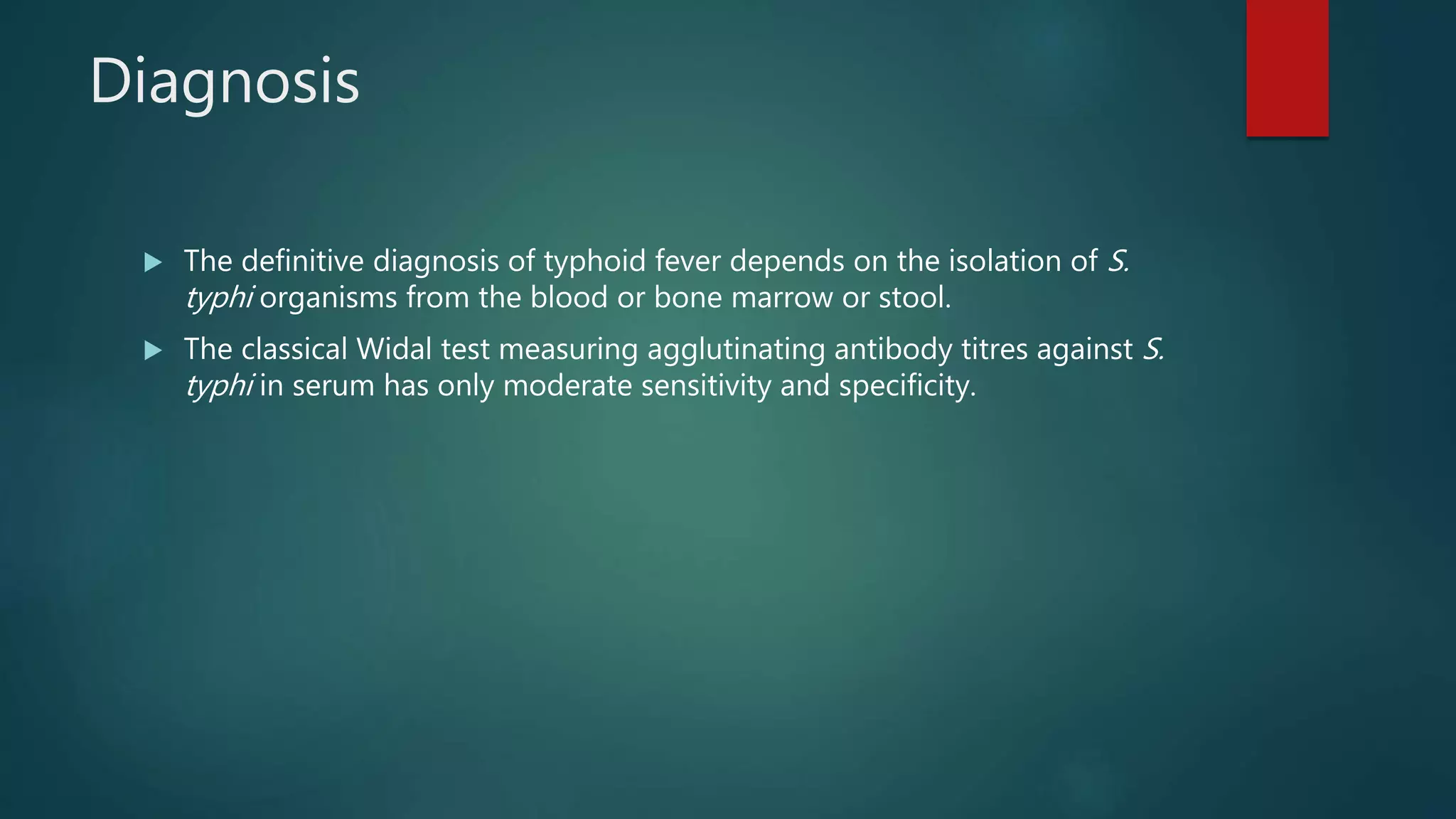 Typhoid fever case study, explanation and treatment | PPTX