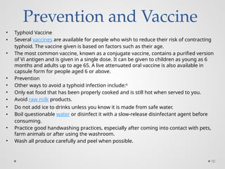 Typhoid fever.( Agent,Characteristics,Cause,Symptoms,Dignosis,Treatment ...