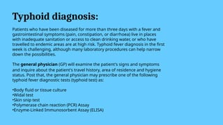 Typhoid fever, Introduction, How it spread, what are the sign and ...