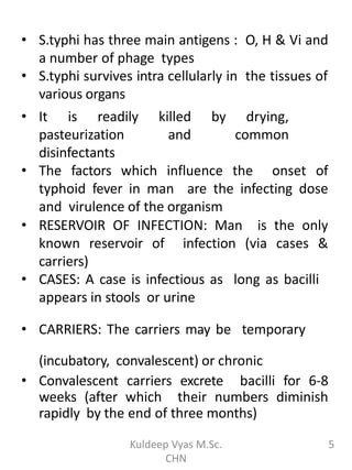 Typhoid (Enteric fever) | PDF
