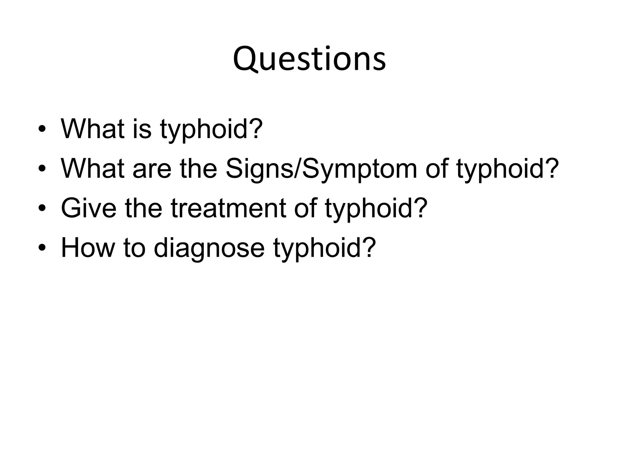 Typhoid control | PPT