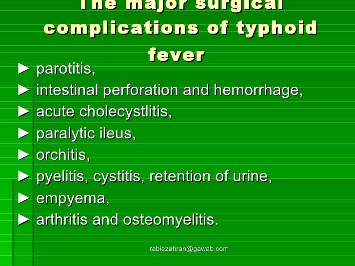 Typhoid Fever Symptoms Causes Complications Diagnosis