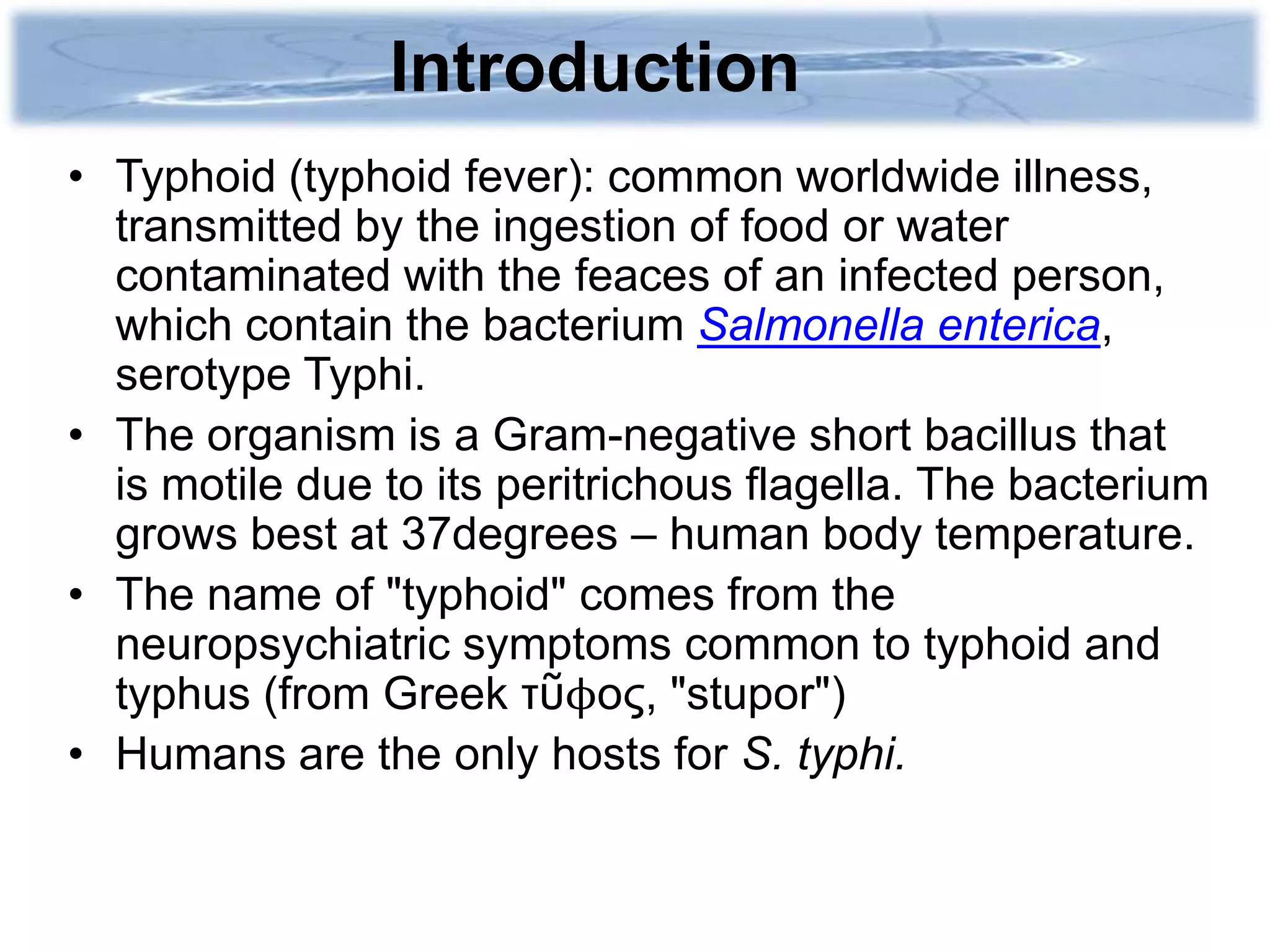Typhoid fever | PPTX