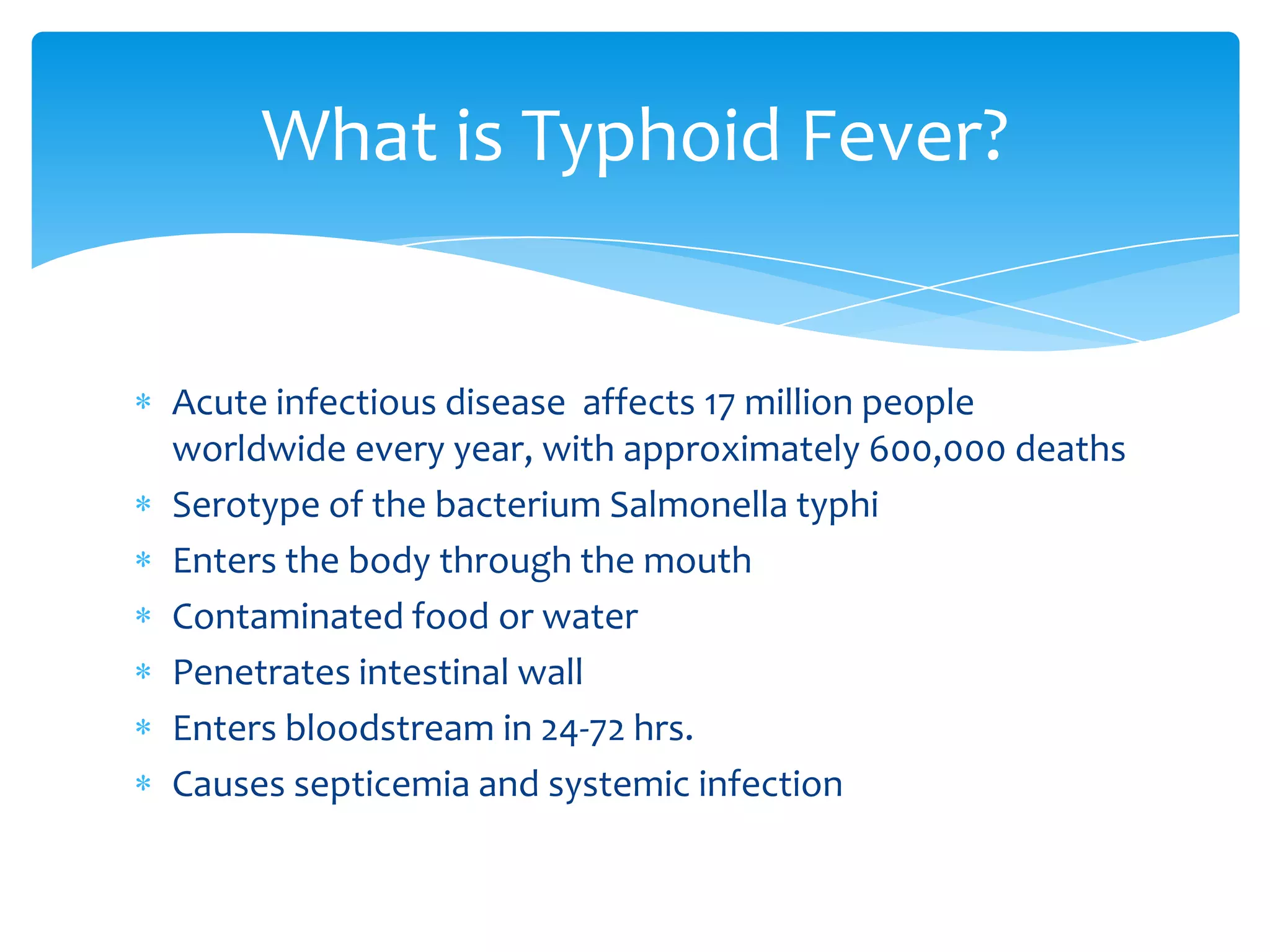 Typhoid fever | PPTX