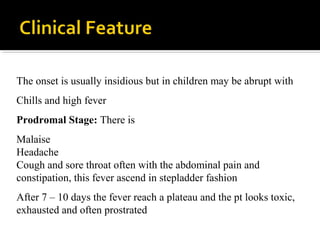 Typhoid fever | PPT | Infectious Diseases | Diseases and Conditions