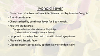 Typhoid fever, Eteric fever, | PPTX | Infectious Diseases | Diseases ...