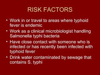 Typhoid Fever Pathogenesis Ppt