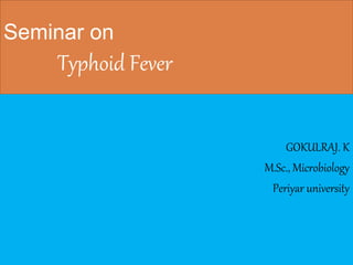 Typhoid fever | PPTX