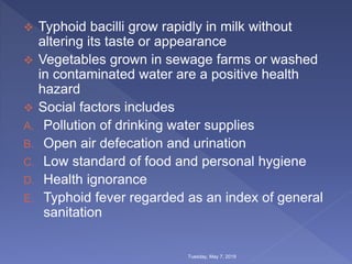 Typhoid fever | PPTX | Infectious Diseases | Diseases and Conditions