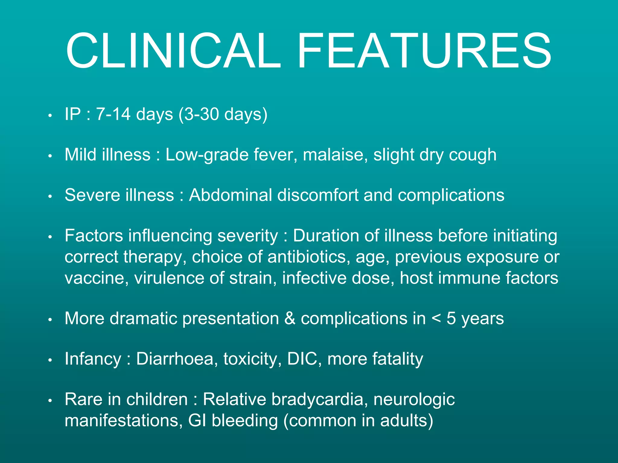 Typhoid fever (Enteric fever) | PPTX