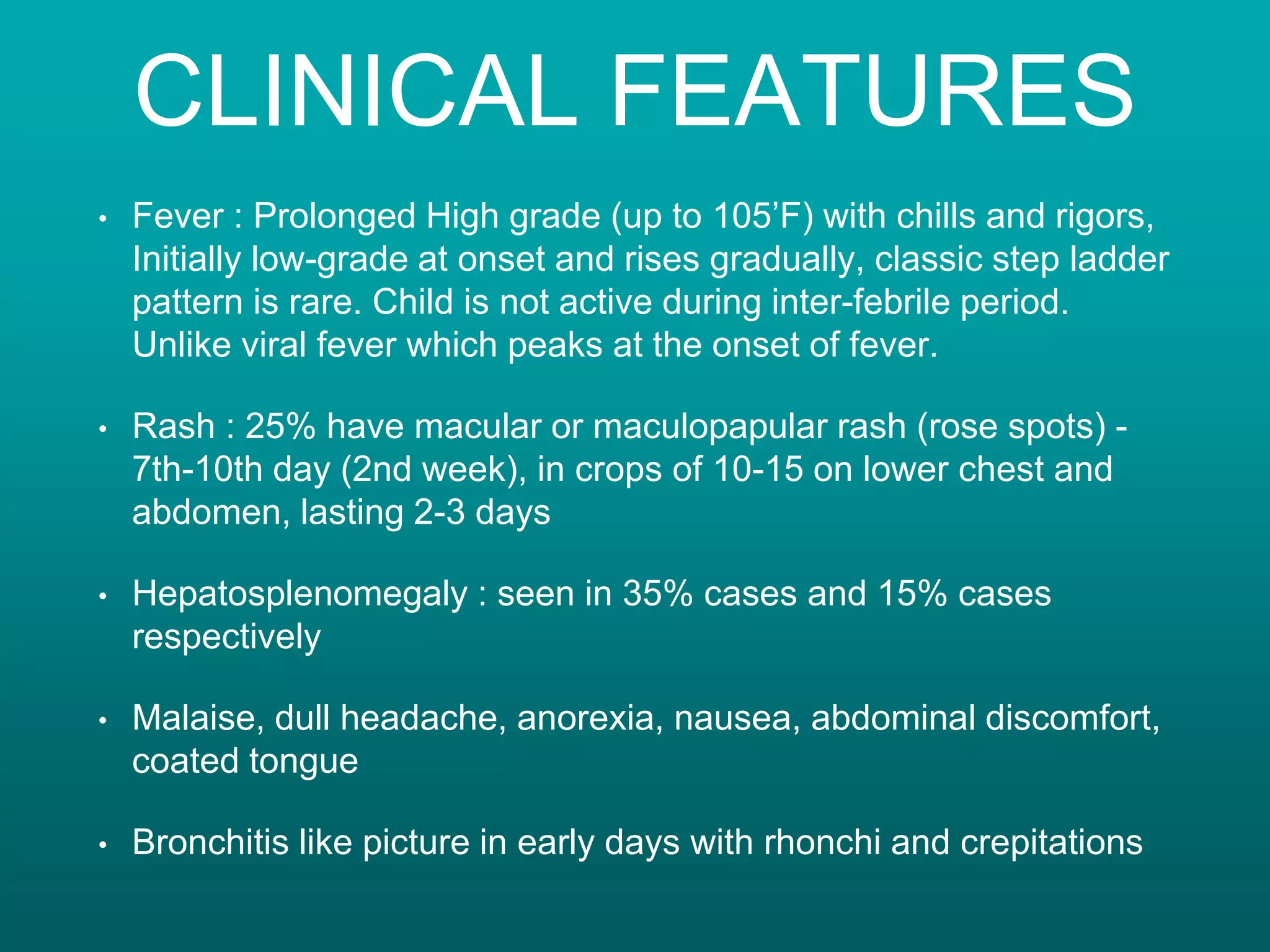 Typhoid fever (Enteric fever) | PPTX