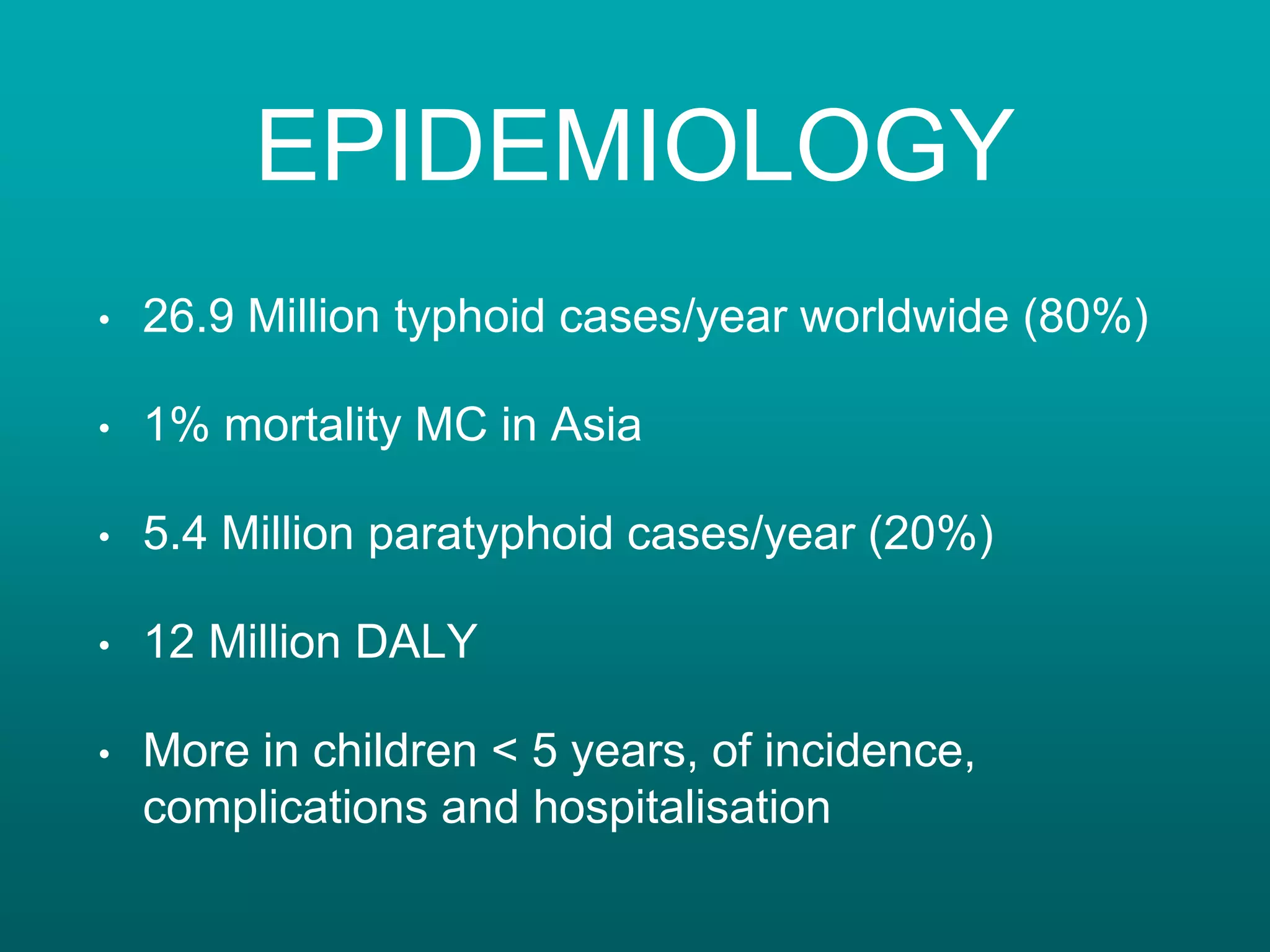 Typhoid fever (Enteric fever) | PPTX