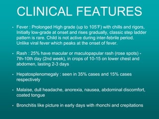 Typhoid fever (Enteric fever) | PPTX