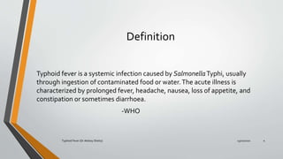 Typhoid fever | PPTX