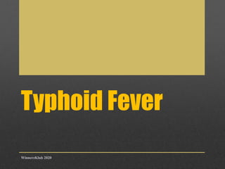 Typhoid fever | PPT