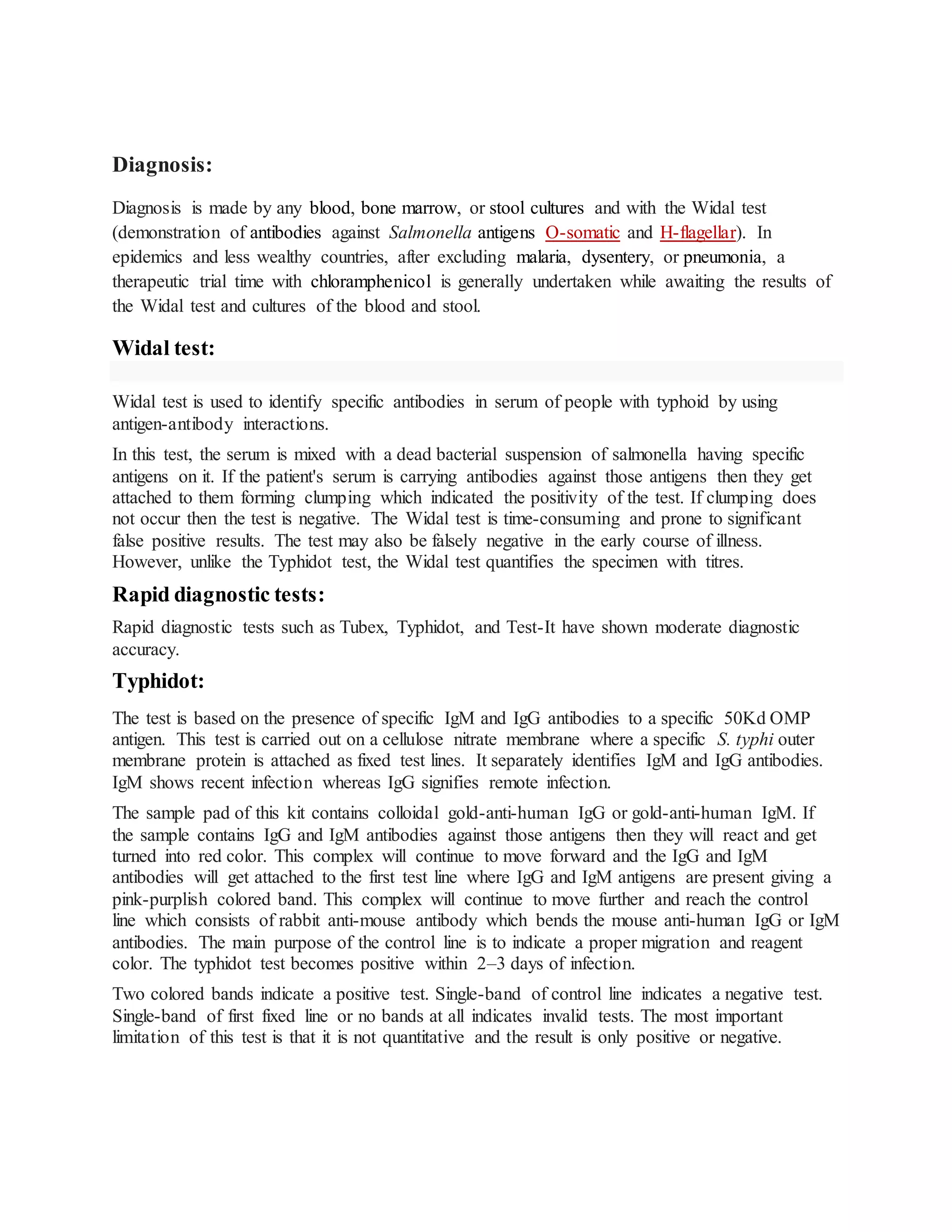 Typhoid fever | DOCX
