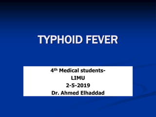 typhoid fever.ppt on presentation on power point | PPT