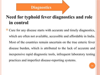 TYPHOID FEVER SYmptoms,diagnosis and treatment | PPTX