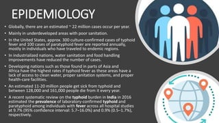 Typhoid fever overview | PPTX