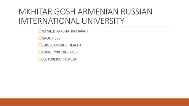 typhoid fever public health care .pptx