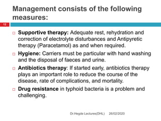 Typhoid Fever (Enteric Fever) | PPTX
