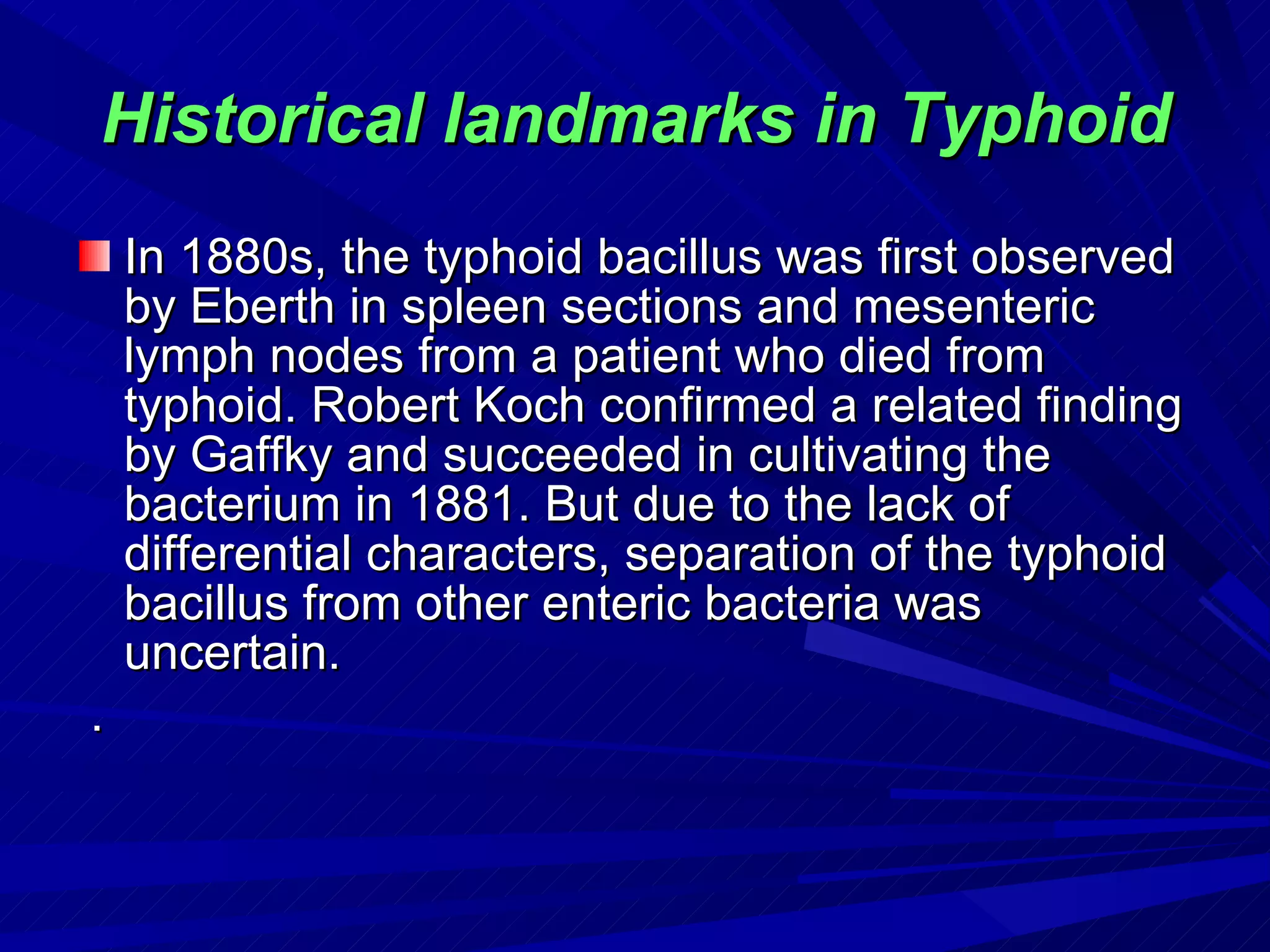 Typhoid Fever Lecture | PPT