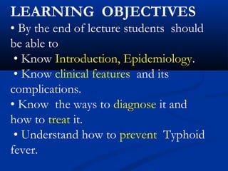 Typhoid fever ppt | PPT