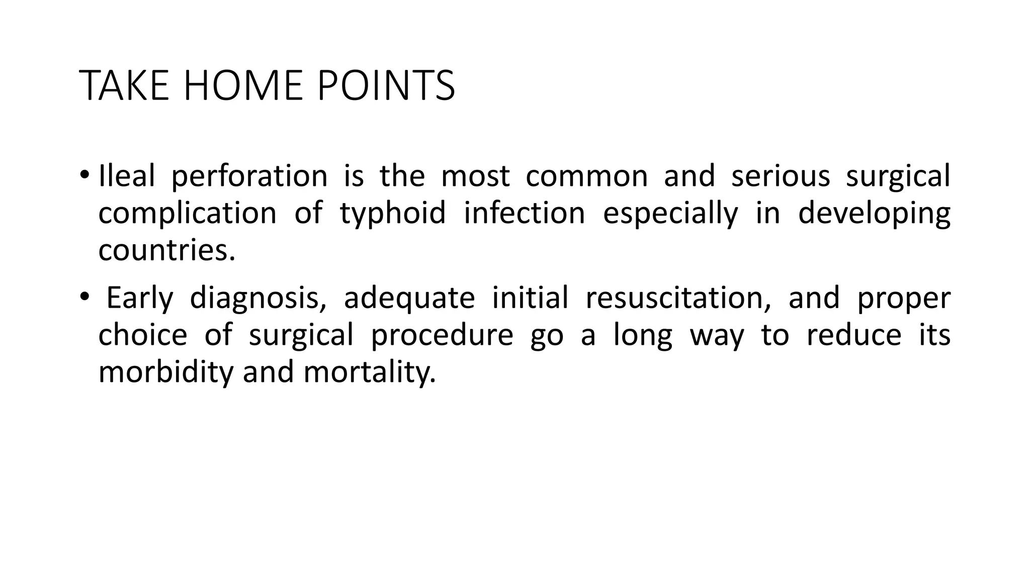 Typhoid ileal perforation | PPTX