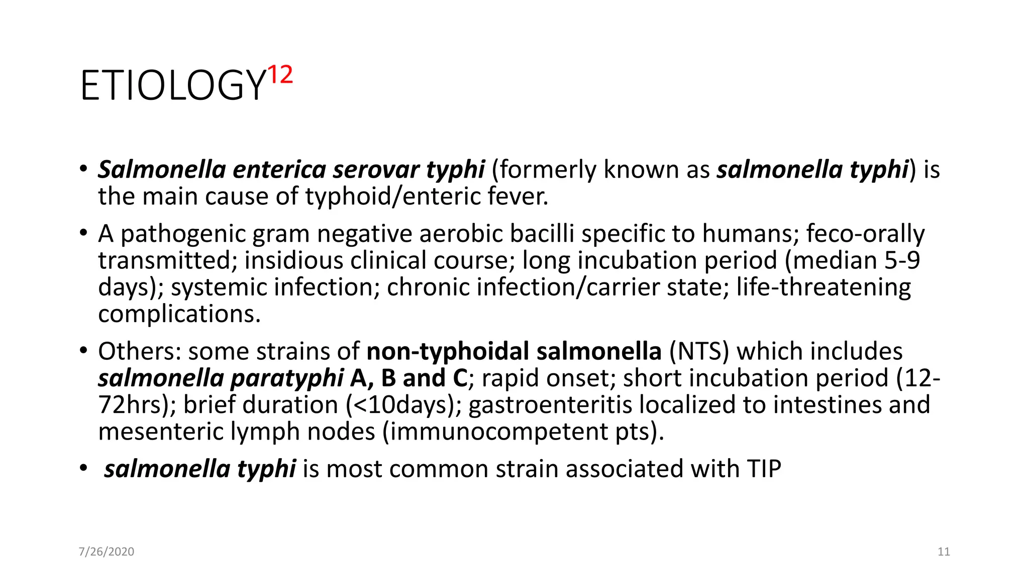 Typhoid intestinal perforation | PPTX