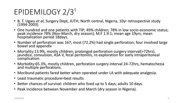 Typhoid intestinal perforation | PPTX | Infectious Diseases | Diseases ...