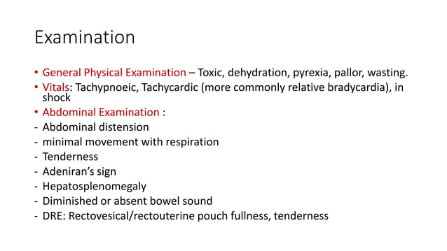 TYPHOID INTESTINAL PERFORATION | PPTX | Infectious Diseases | Diseases ...