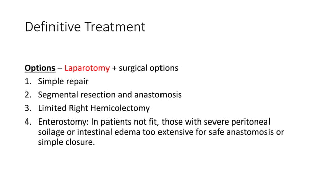 TYPHOID INTESTINAL PERFORATION | PPTX | Infectious Diseases | Diseases ...