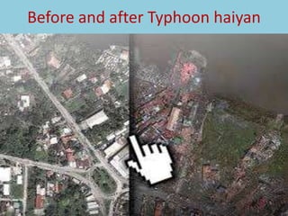 Typhoon Haiyan Before And After