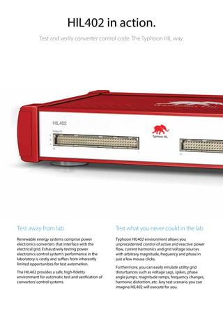 Typhoon HIL402 | PDF
