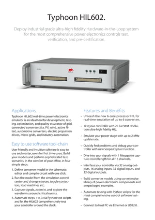 Typhoon HIL602 | PDF