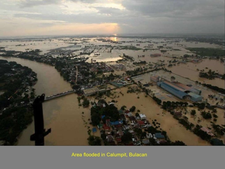 Area flooded in Calumpit, Bulacan