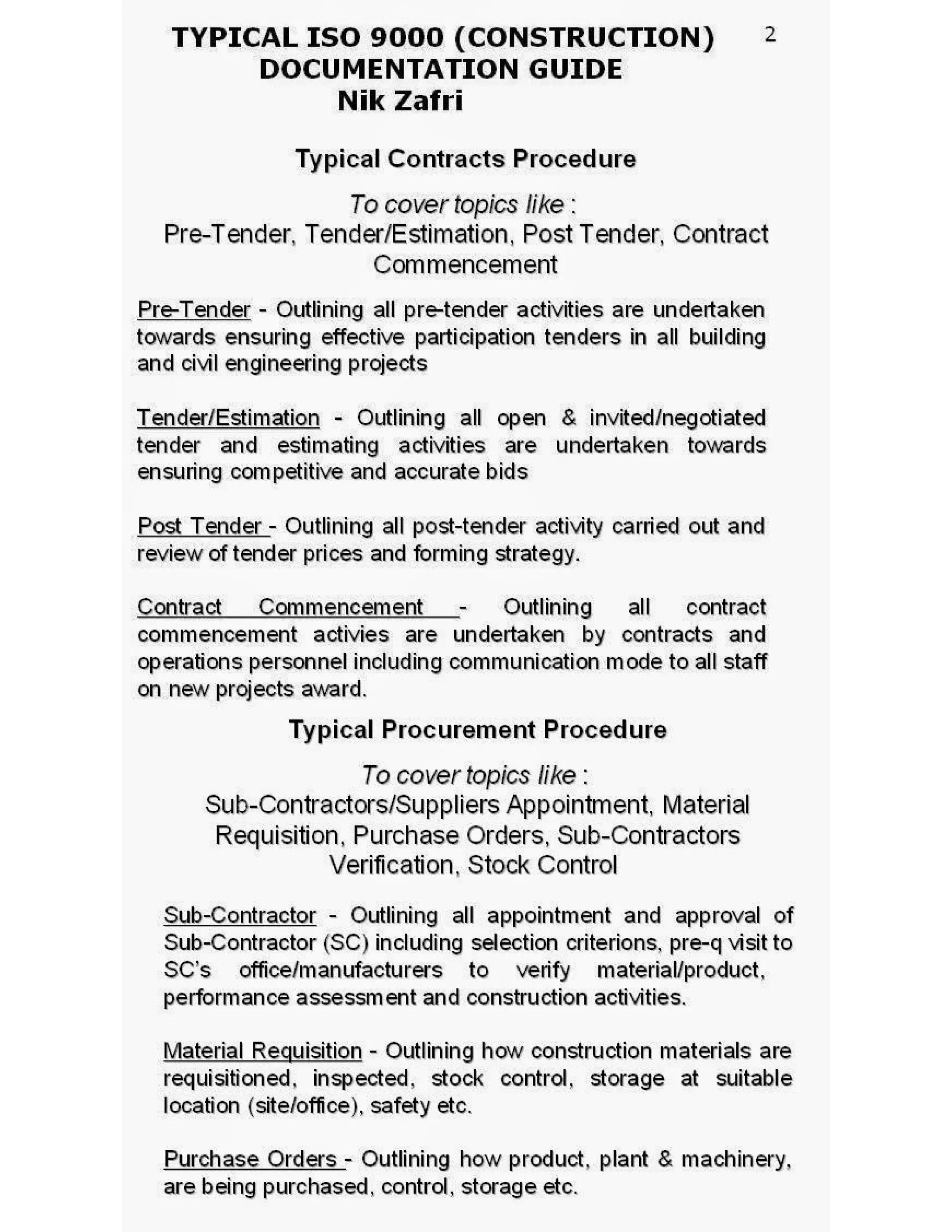 Typical qms-construction-docs | PDF