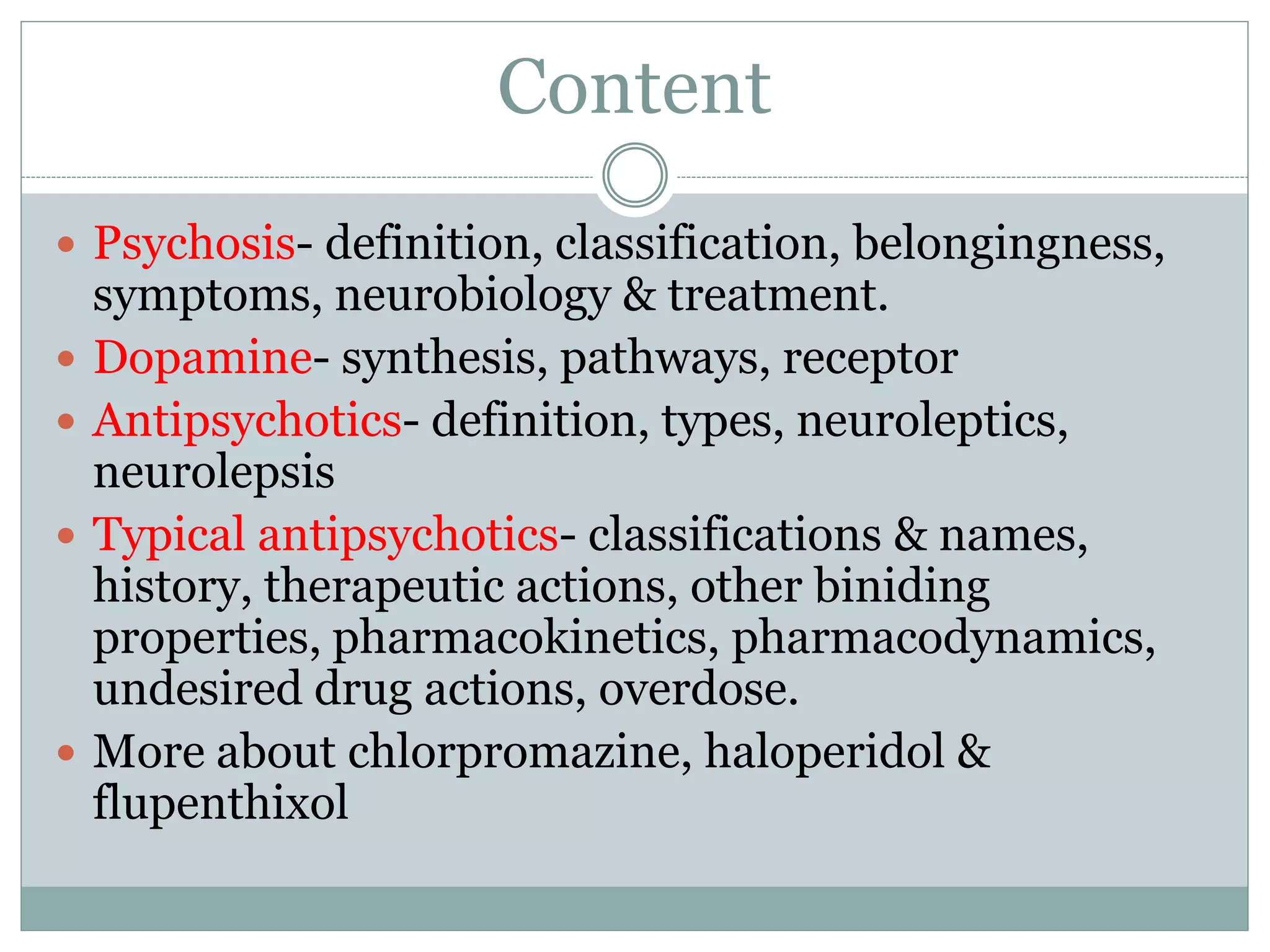 Typical antipsychotics | PPTX