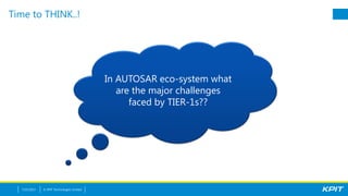 Webinar Presentation- Typical Challenges Faced by Tier 1s in AUTOSAR ...