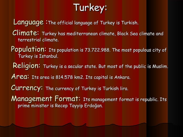 Typical characteristics of european countries 2 turkish team | PPT