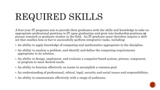 Typical characteristics of IT gradutes | PPTX