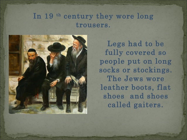 Typical Clothes Of The Jews | PPT