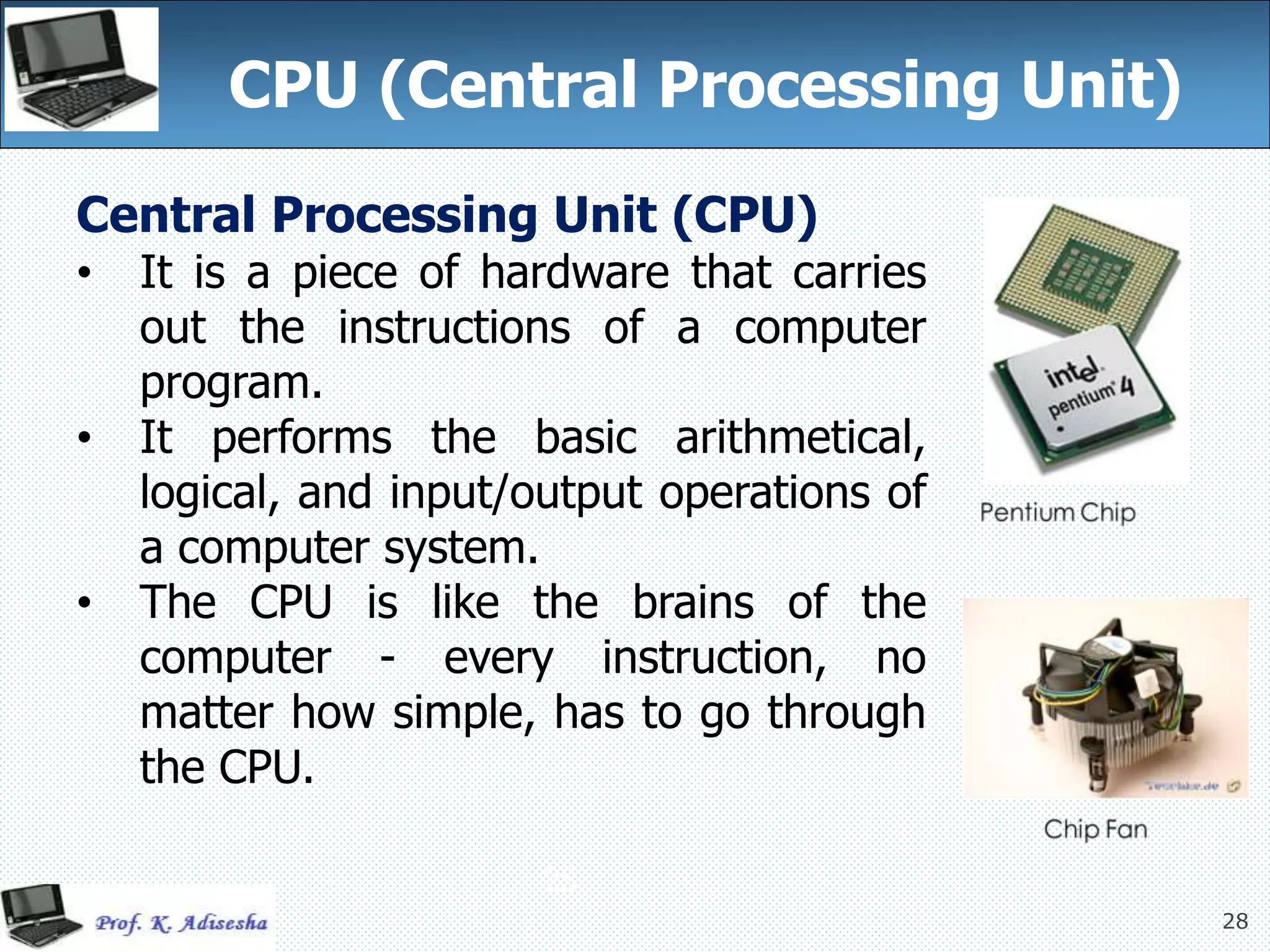 Typical configuration of computer ppt | PDF
