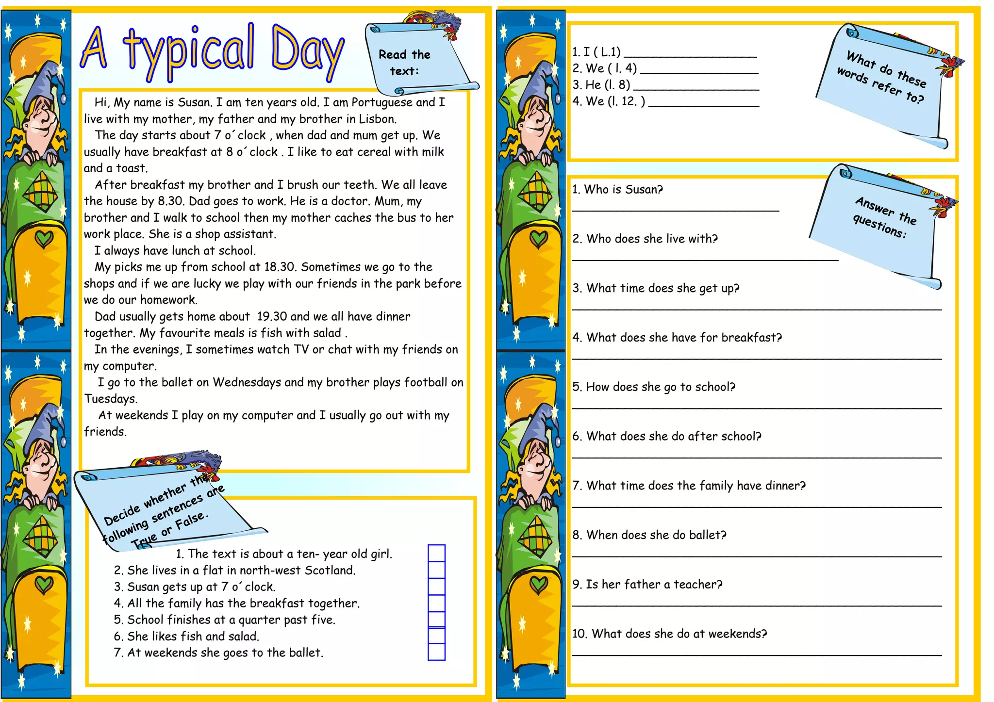 Typical day (English Excercise) | DOC