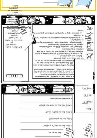 Typical day (English Excercise) | DOC