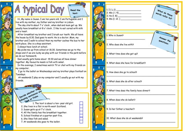 Typical day (English Excercise) | DOC
