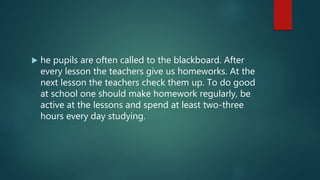Typical days of 14 year-old pupils | PPT